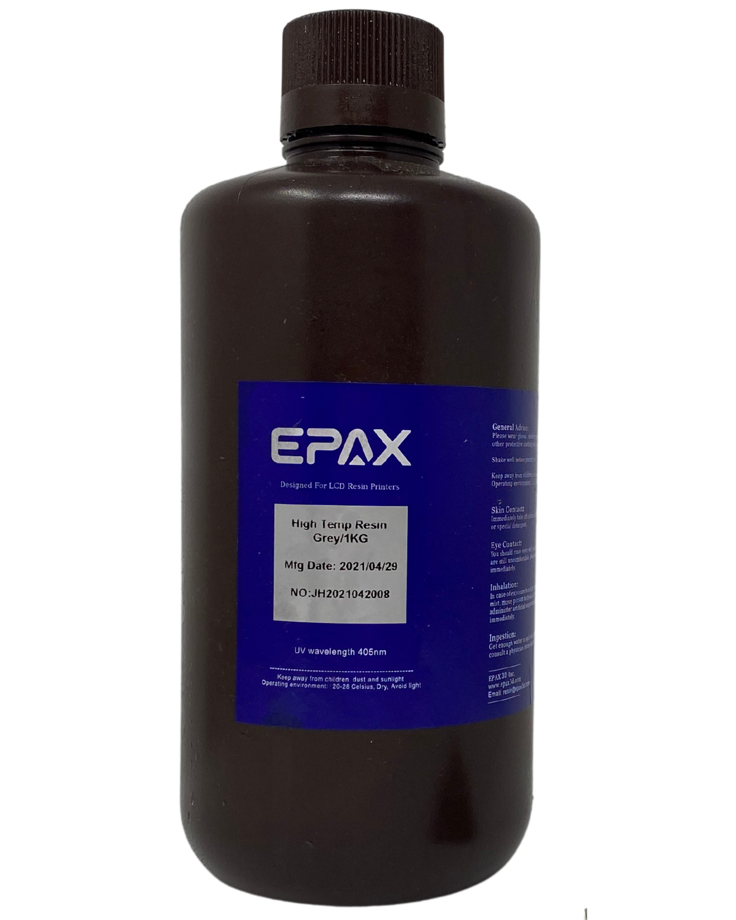EPAX High Temperature Resin, UV 405nm 1KG – EPAX 3D